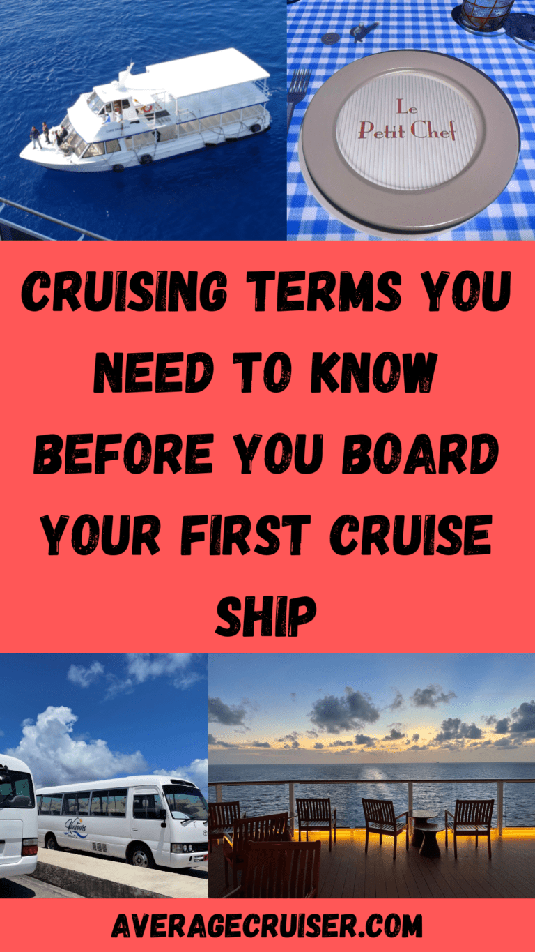 Cruise Terms You Need To Know Before Your First Cruise - Average Cruiser